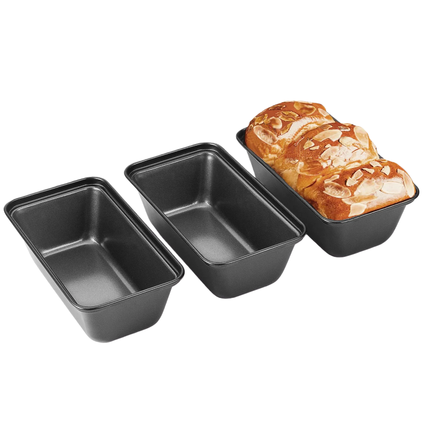 Nonstick Mini Loaf Pans 6 × 3.3 × 2 (3-Pack) – Hongbake